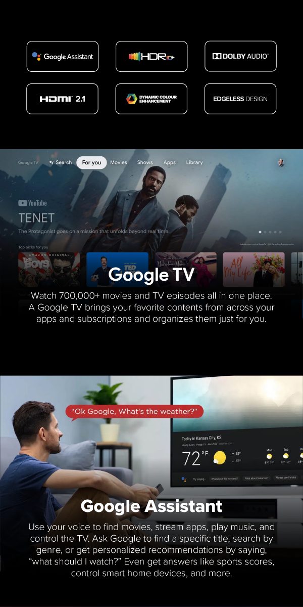 TCL P635 4K Google TV – Smart Tech Singapore